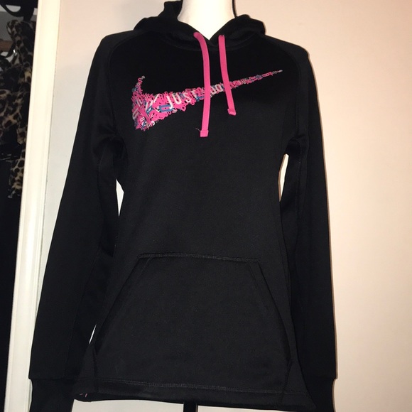 Nike | Tops | Black Nike Drawstring Hoodie | Poshmark